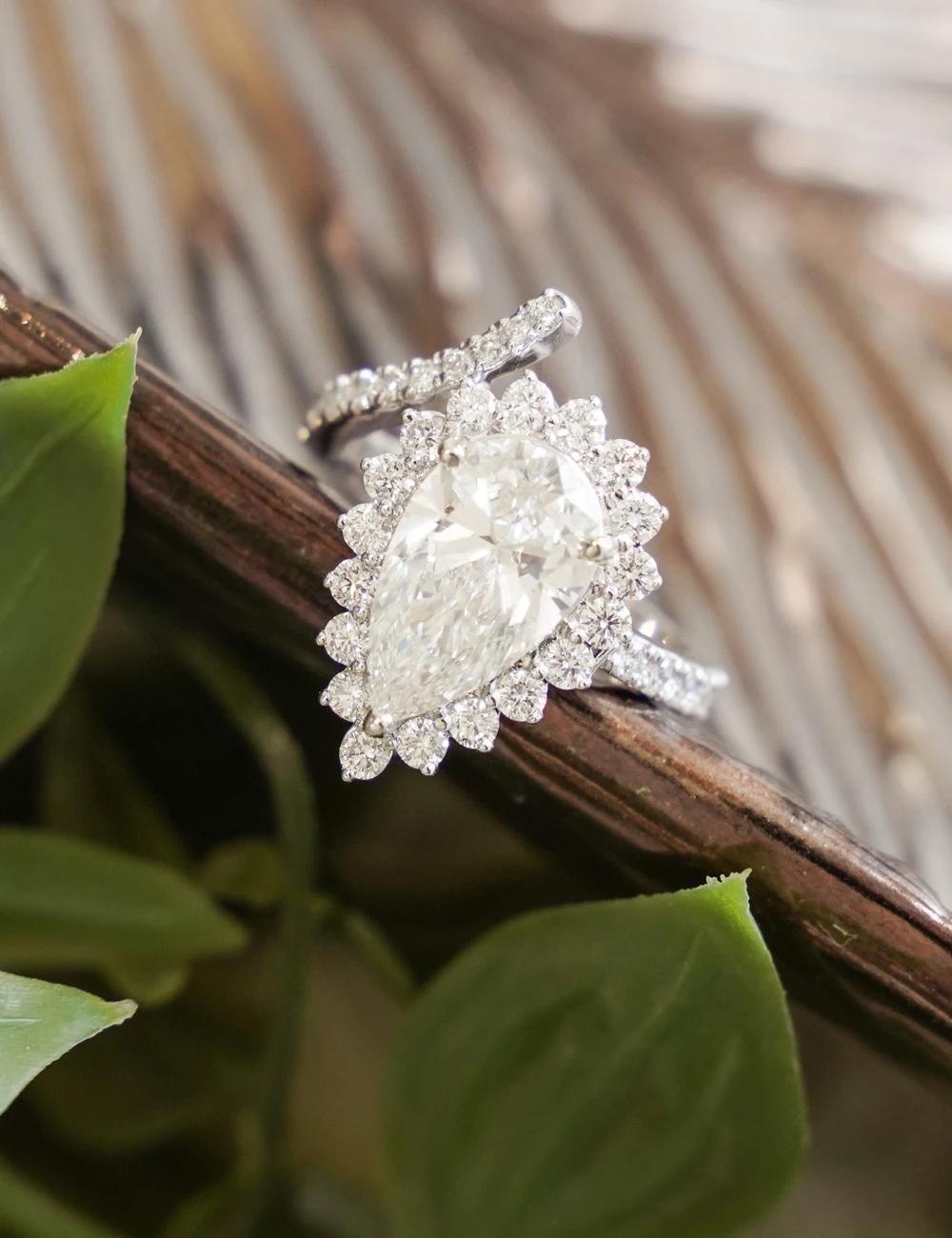 Crown of Light Teardrop Ring – CaratsnFacets