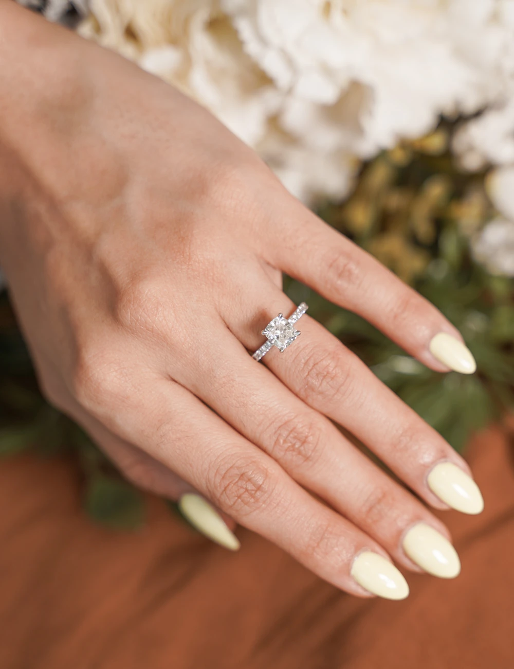 ForeverGlow Cushion Ring – CaratsnFacets